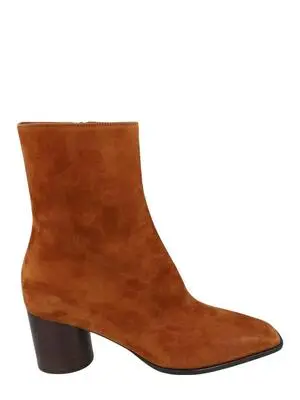 FERRAGAMO Pampero Suede Bootie - Tan