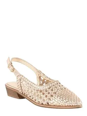 Seychelles Roxanne Slingback Flat - Gold