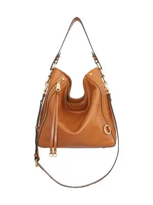 Rebecca Minkoff Mab Leather Hobo Bag - Caramello