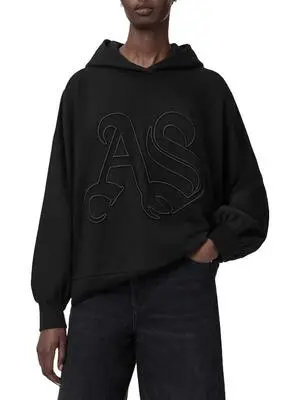 ALLSAINTS Artia Logo Hoodie - Black