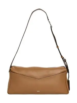 Max Mara Skipper Leather Shoulder Bag - Brown