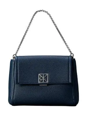 Calvin Klein Emblem Logo Pebble Crossbody Bag - Key Largo