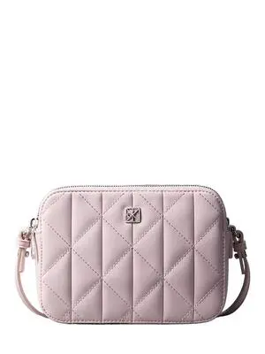 Calvin Klein Quilted Emblem Logo Camera Bag - Cradle Pink