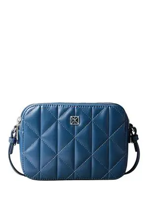 Calvin Klein Quilted Emblem Logo Camera Bag - Key Largo