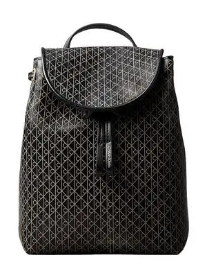Calvin Klein Allover Emblem Logo Backpack - Black Aop