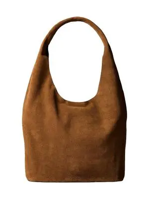 Calvin Klein Slouchy Faux Suede Shoulder Bag - Argan Oil