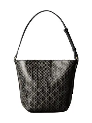 Calvin Klein Allover Emblem Logo Bucket Bag With Pouch - Black Aop