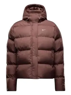 Nike Sportswear Metro Puffer Thermafit Loose Hooded Jacket - Red Sepia