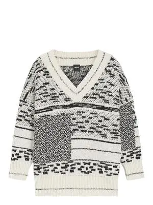BOSS Jacquard-pattern Sweater - Patterned