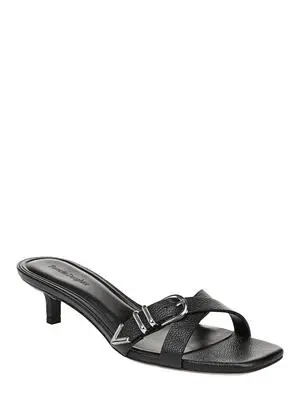 FAVORITE DAUGHTER Shiloh Kitten Heel Sandal - Black