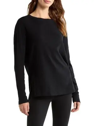 Zella Ease Up Long-sleeve T-shirt - Black