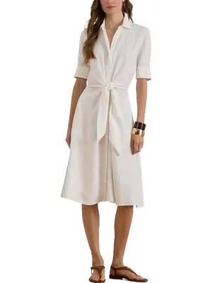 Ralph Lauren Wakana Linen Shirtdress - White