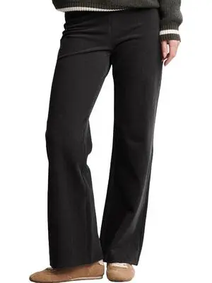 Barefoot Dreams Day To Night® Stretch Corduroy Wide Leg Pants - Carbon