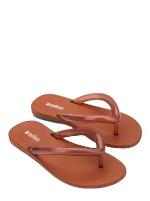 Melissa Airflow Flip Flop - Brown/blue
