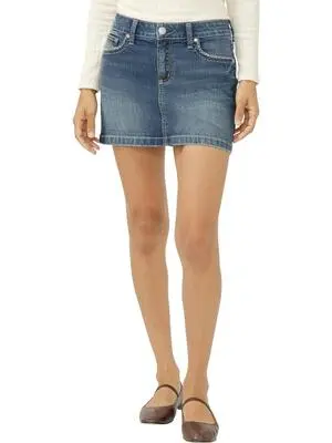 SILVER JEANS CO. Elyse Denim Miniskirt