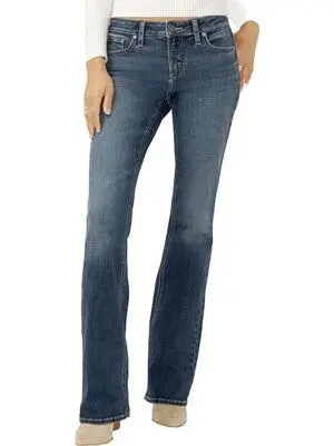 SILVER JEANS CO. Elyse Mid-rise Bootcut Jeans - Atlantic Shores
