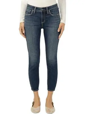 SILVER JEANS CO. Elyse Crop Skinny Jeans - Bonnie