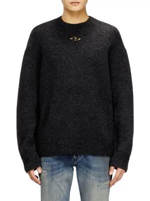 DIESEL® K-areeso Wool-blend Sweater - Dark Grey Melange