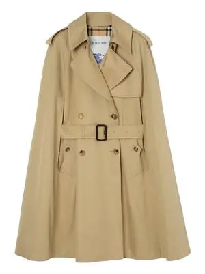Burberry Gabardine Belmont Cape - Beige