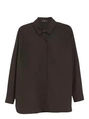 JAMES PERSE Cotton Shirt - Brown