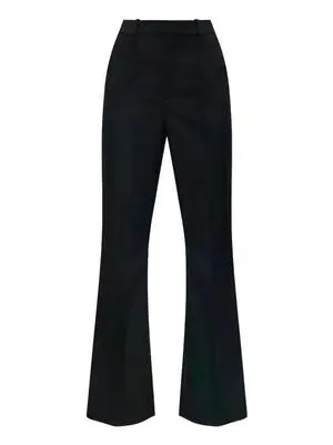 GESTUZ Flared Trousers - Black