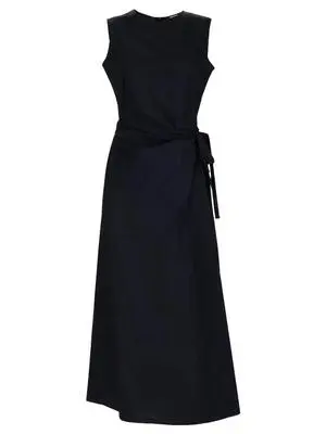 Aspesi Tie-waist Midi Dress - Blue
