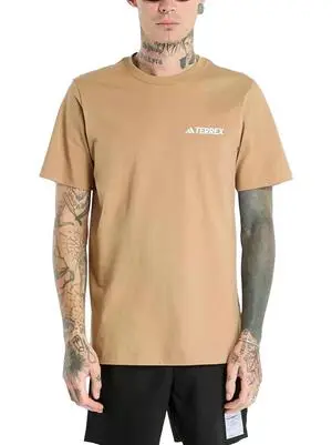 Adidas Logo-print T-shirt - Neutrals