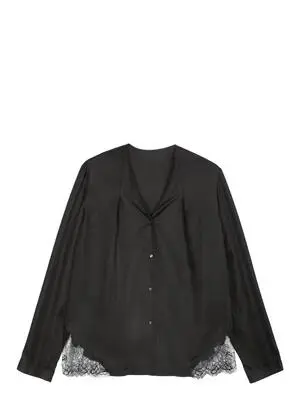LESS Silk V-Neck Shirt