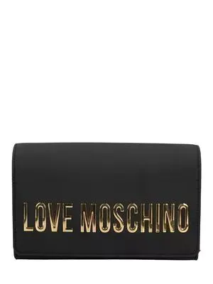 Moschino Logo-lettering Crossbody Bag - Black