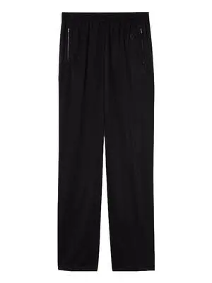 Gucci Jersey Leisure Pants With Double G Embroidery - Black