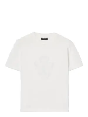 Gucci Cotton Jersey T-shirt With Crest - White