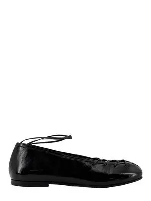 ALOHAS Bumi Patent Leather Ballerinas - Black