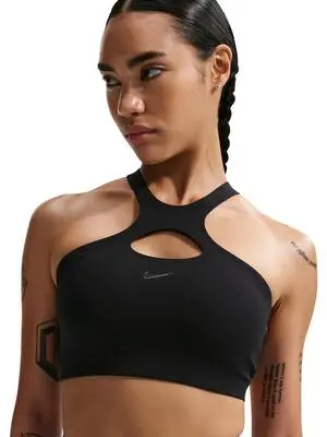 Nike Universa Medium-support Padded Sports Bra - Black