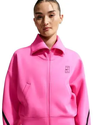 Nike Advantage Dri-fit Full-zip Tennis Jacket - Pink