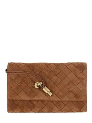 Bottega Veneta Andiamo Mini Clutch - Brown