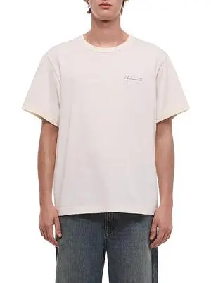 Helmut Lang Handwritten Logo Tee - Vintage White