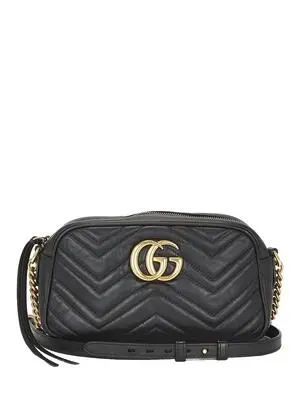 Gucci Gg Marmont Shoulder Bag - Black