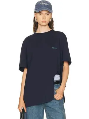 Attico Boxy Tee - Purple Blue