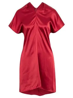 ESSE STUDIOS Luca Silk-satin Mini Dress - Crimson