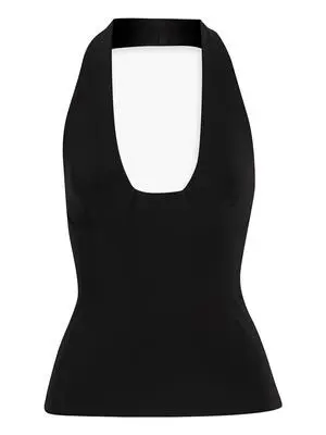 ESSE STUDIOS Stretch-Jersey Halterneck Top
