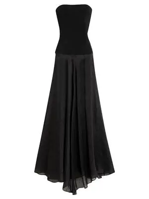 ESSE STUDIOS Aire Strapless Maxi Dress - Black