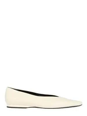 LOULOU DE SAISON Barsi Leather Point-Toe Flats