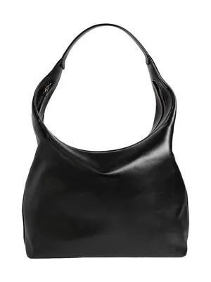 Loulou De Saison Jacinda Leather Shoulder Bag - Black