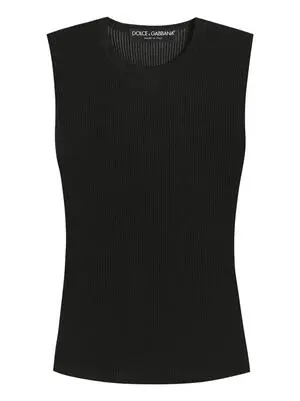 Dolce & Gabbana Viscose Tank Top - Black