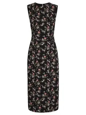Dolce & Gabbana Floral-print Charmeuse Midi Dress - Multicolor