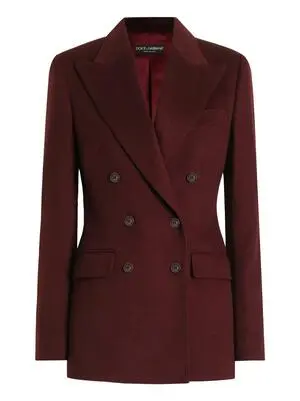 Dolce & Gabbana Double-breasted Cashmere Jacket - Purple