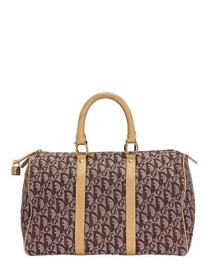 FWRD RENEW Dior Trotter Boston Bag - Brown