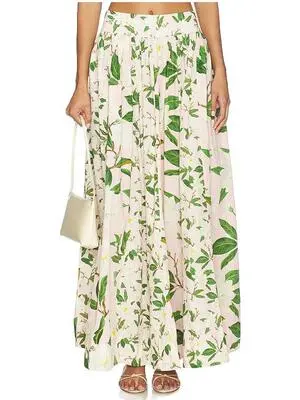 Verandah Paneled Maxi Skirt - Blush Magnolia