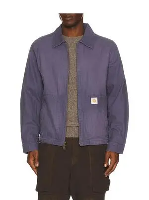 RHYTHM Herringbone Sun Wash Jacket - Vintage Blue