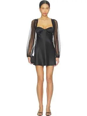 Majorelle Celeste Mini Dress - Black